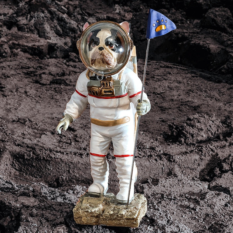 Space Bulldog Astronaut Figurines – Arte Attic