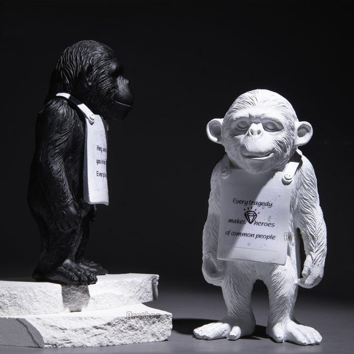 Banksy Monkey Street Art Sculpture – Arte Attic