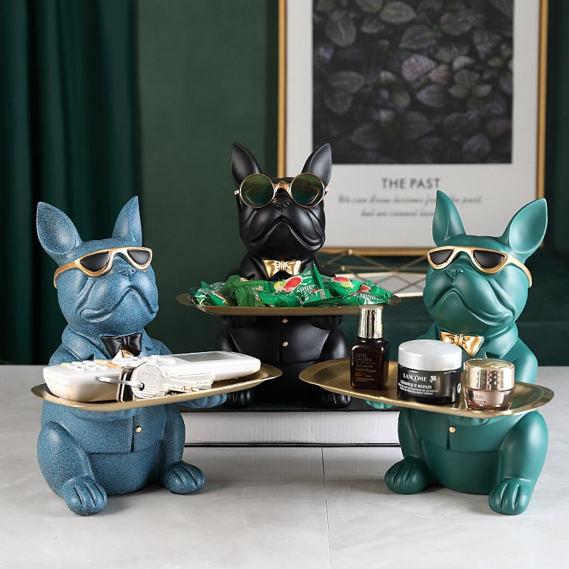 Cool French Bulldog Golden Tray – Arte Attic