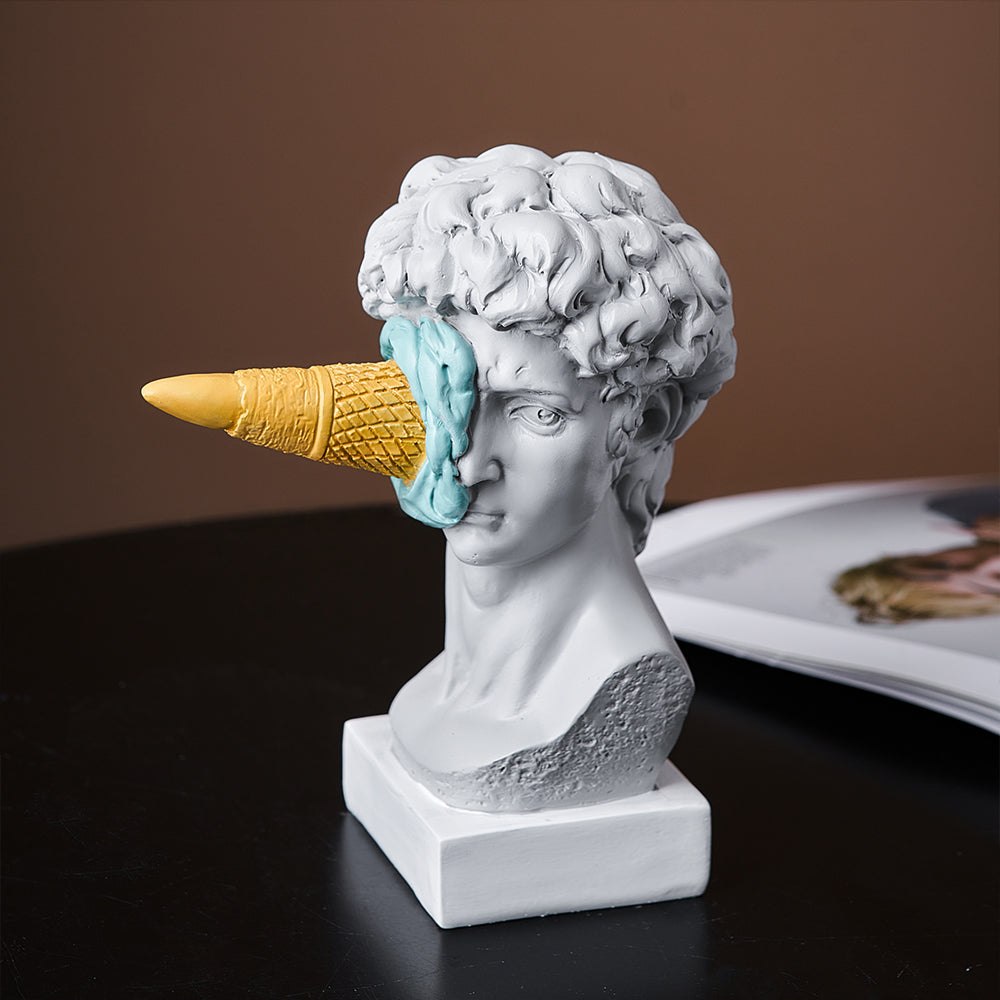 David with Ice Cream Statue – Arte Attic