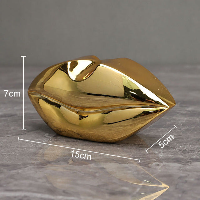 Golden Lip & Legs Art Statue – Arte Attic